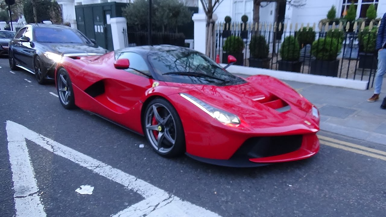 Ferrari La Ferrari Start Up And Driving Around London !!! - YouTube