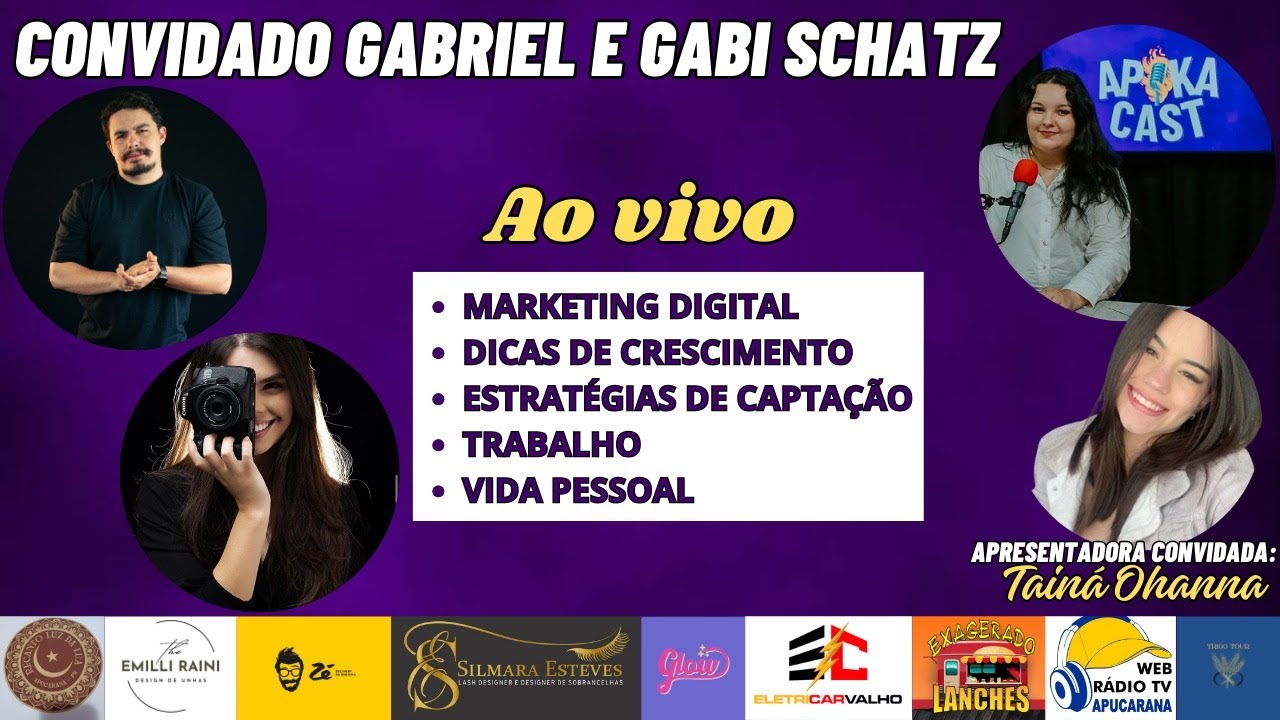 APUKACAST #14 - COM GABRIEL SCHATZ E GABI SCHATZ - YouTube