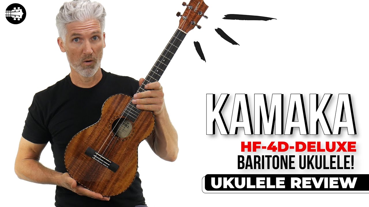 Kamaka HF-4D Deluxe Baritone Ukulele Hawaiian Koa | Baritone #Ukulele ...