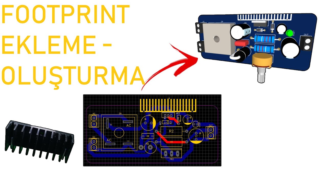 EasyEDA İle PCB Tasarım Dersleri 20 - Kütüphaneye Footprint Ekleme ...