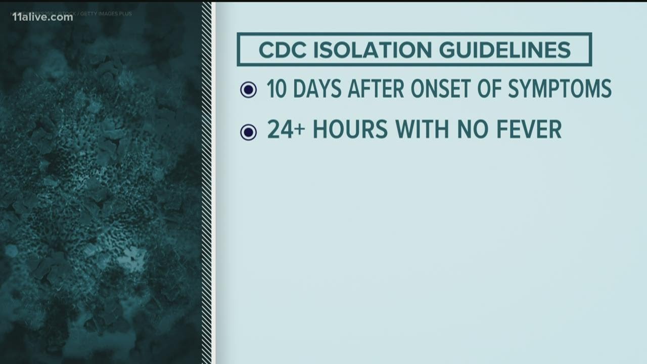 CDC recommendations on isolation for COVID-19 - YouTube