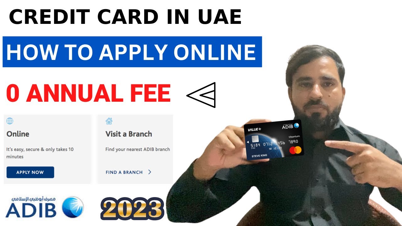 How to apply credit card online adib bank 2023|credit card in uae - YouTube