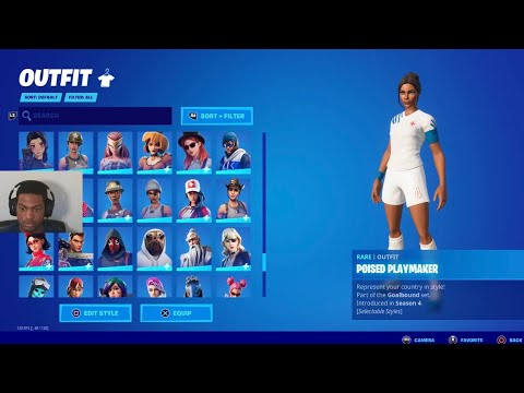POISED PLAYMAKER SOCCER Skin Gameplay Live! (FORTNITE) - YouTube