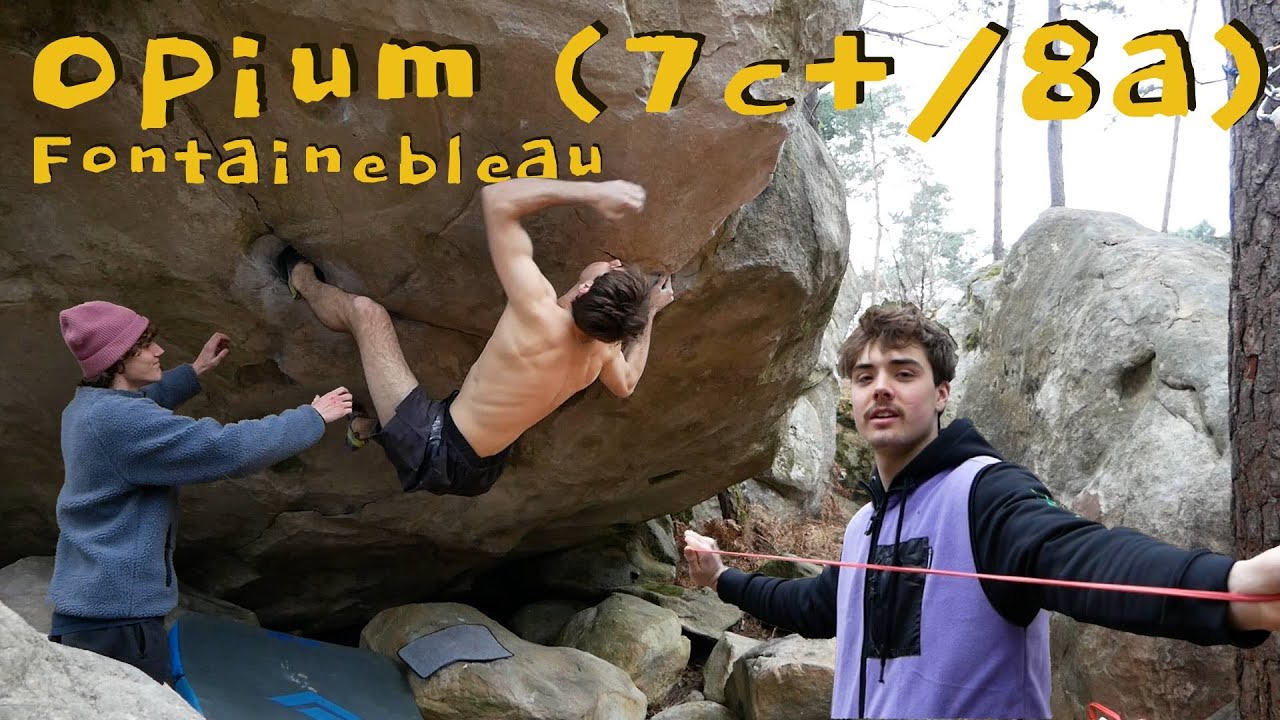Opium Trip 7c+/8a (full Version) - Fontainebleau - YouTube