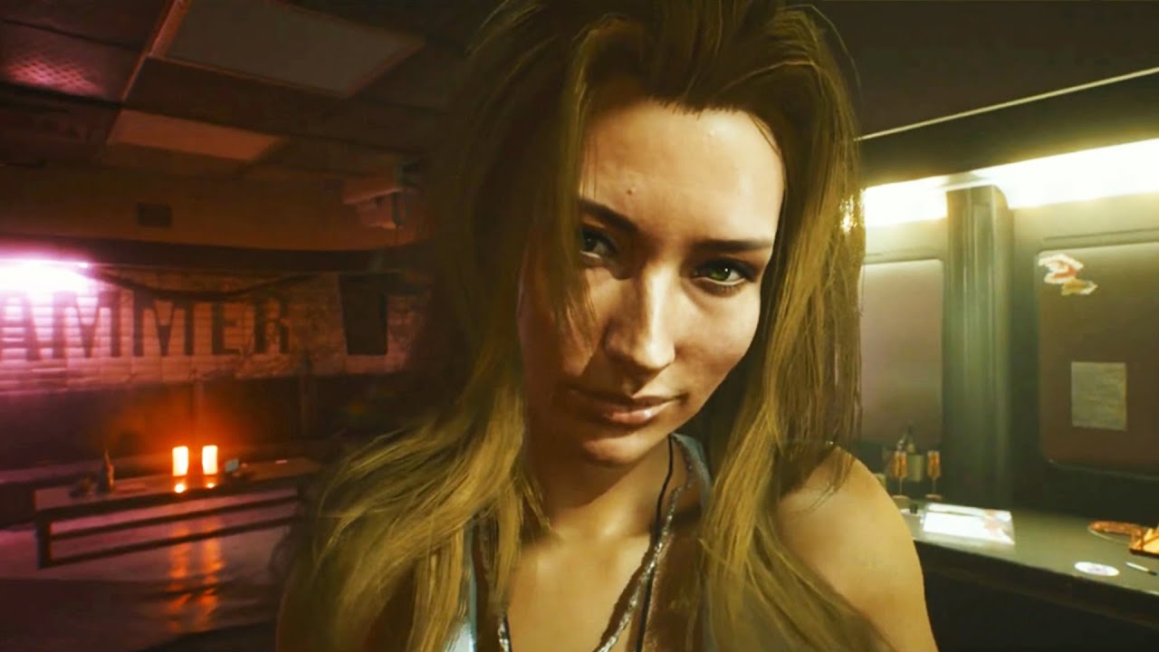 Cyberpunk 2077 - Johnny Silverhand and His Girlfriend - YouTube