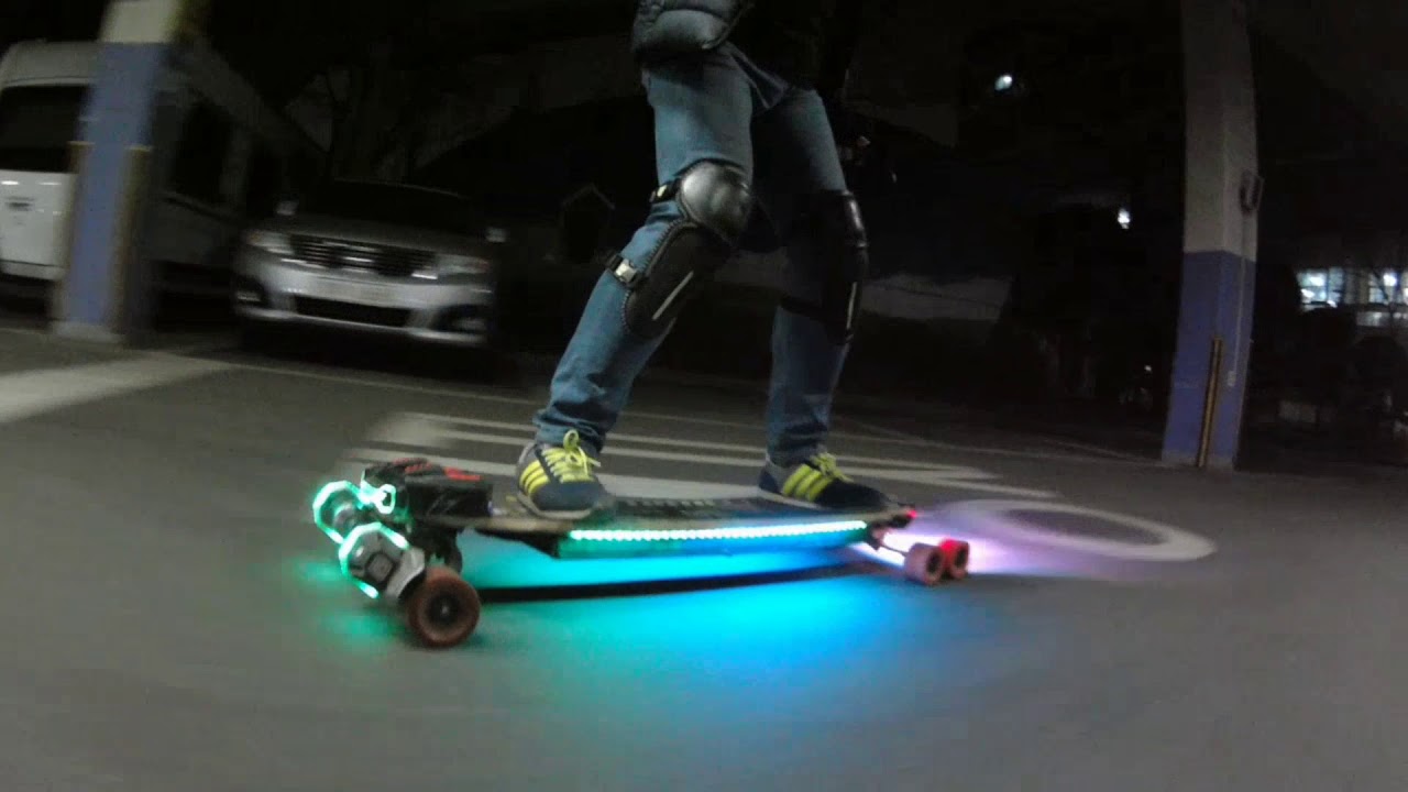Electric Board # 249 T-board eSk8 LED Helmet 전동보드 LiFE - YouTube