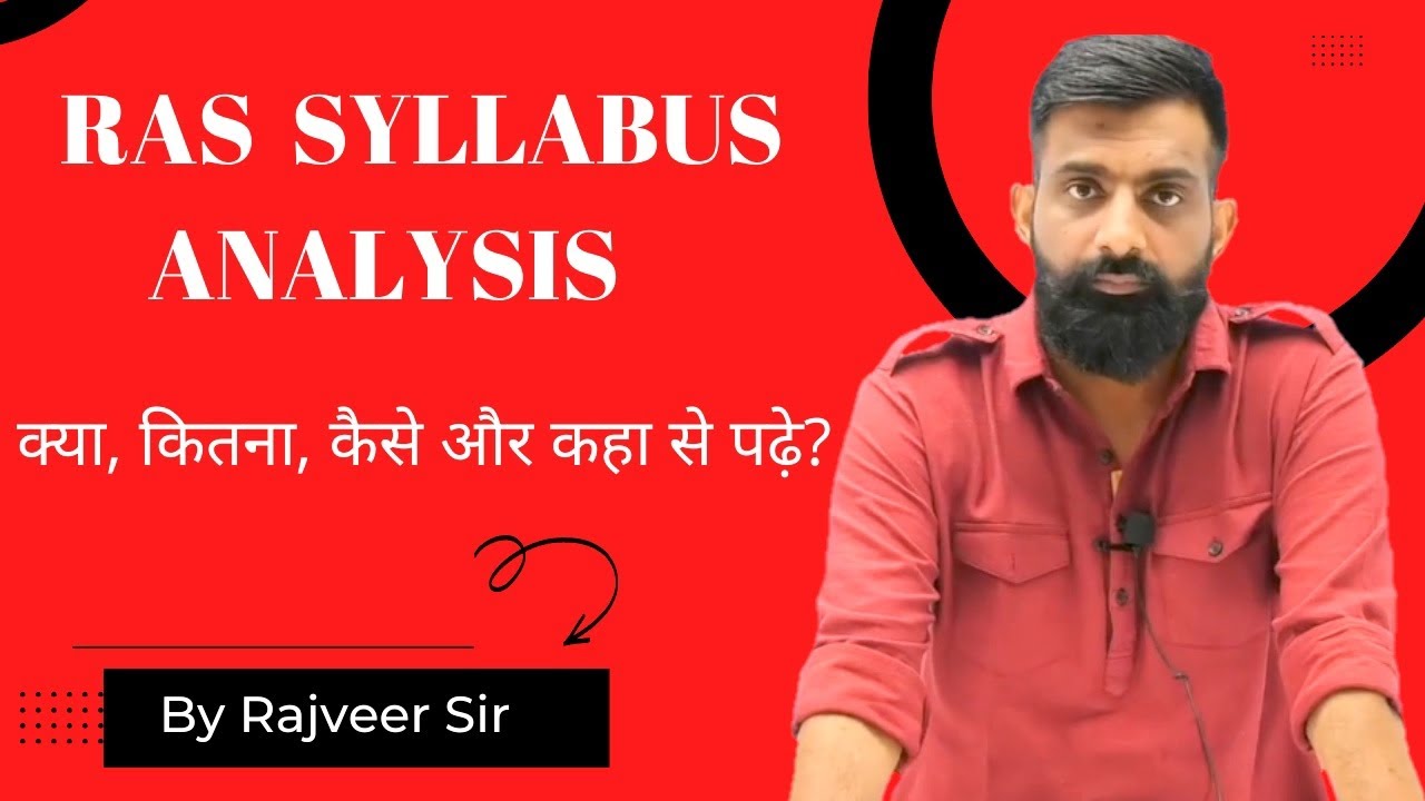 RAS Syllabus Analysis ( Rajasthan GK) by Rajveer Sir, Springboard ...