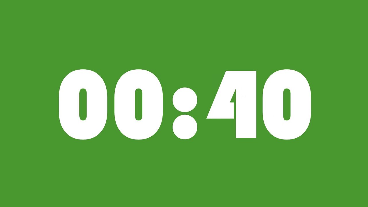 40 SECONDS UPCOUNTING TIMER - YouTube
