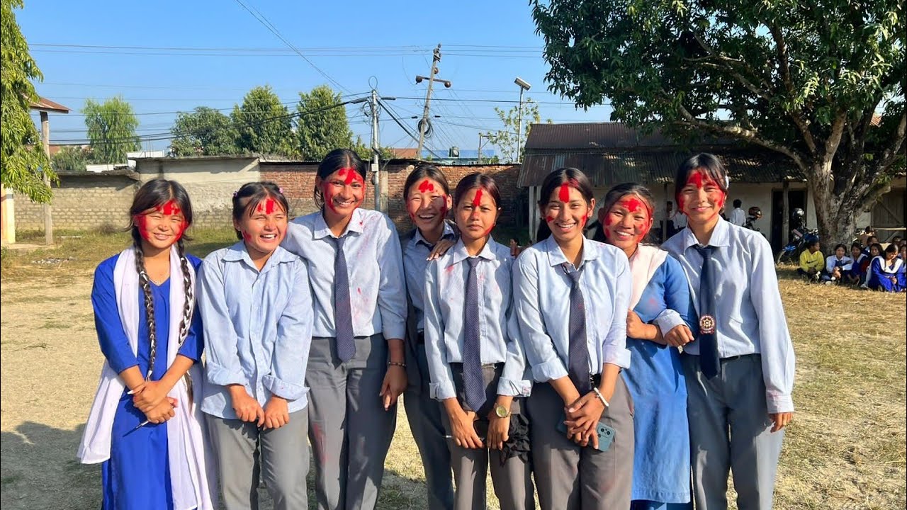 class 11 students welcome program on 2080.... - YouTube