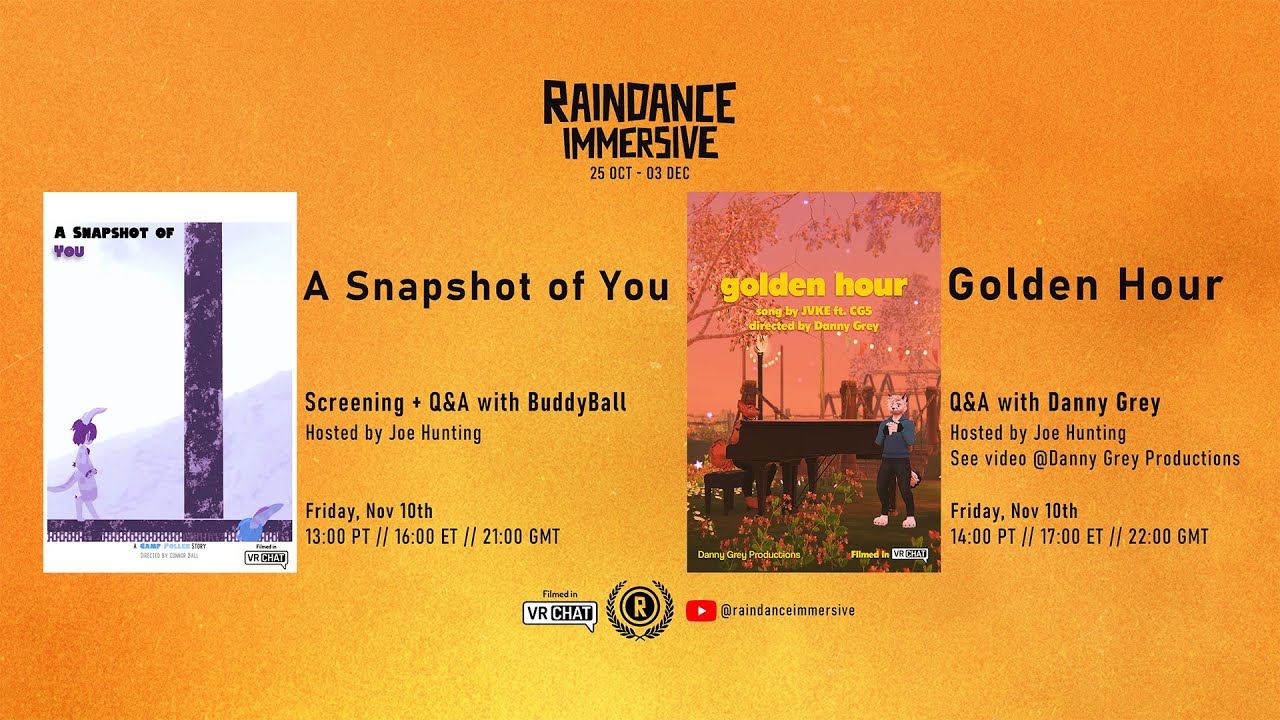 Raindance Immersive 2023. Screening + Q&A: 'A Snapshot of You ...