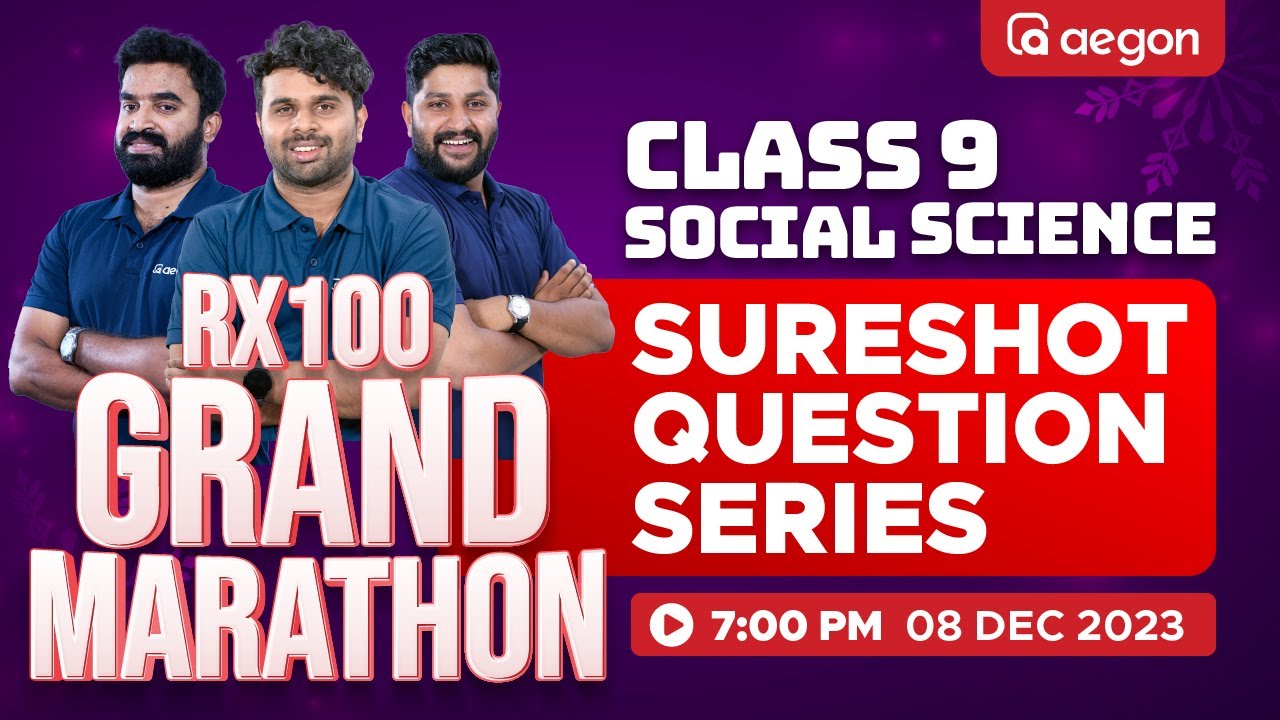 CLASS 9 SOCIAL SCIENCE SURE SHOT QUESTION SERIES AEGON class-9-social-science-sure-shot-question-series-aegon