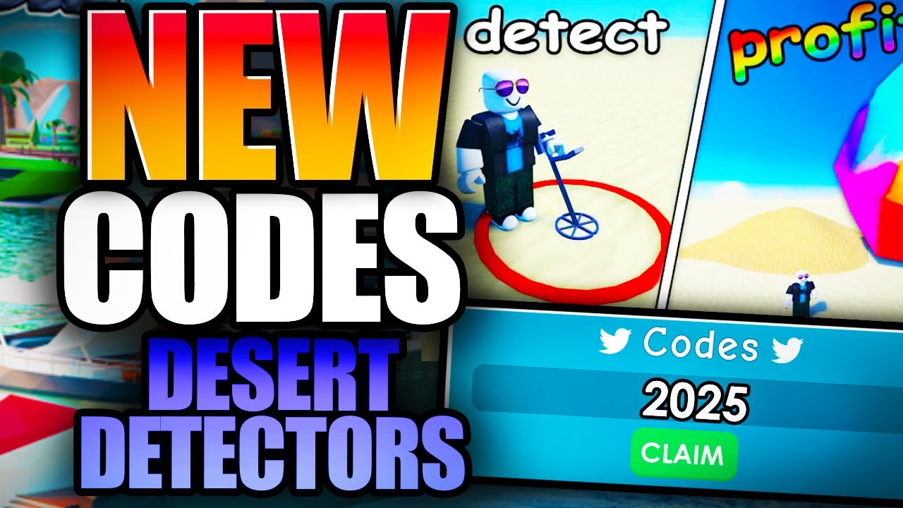 [ROBLOX] DESERT DETECTORS GAMEPLAY | 💎ARE THERE ANY CODES?💎 - YouTube