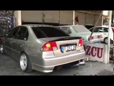 HONDA VTEC 2 CFZ WAREX EGZOZ KESİCİ SHOW LASTİK YAKMA