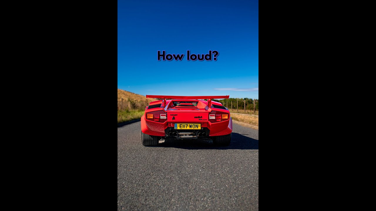 Lamborghini Countach. Which exhaust sound do you prefer? Let me know in ...