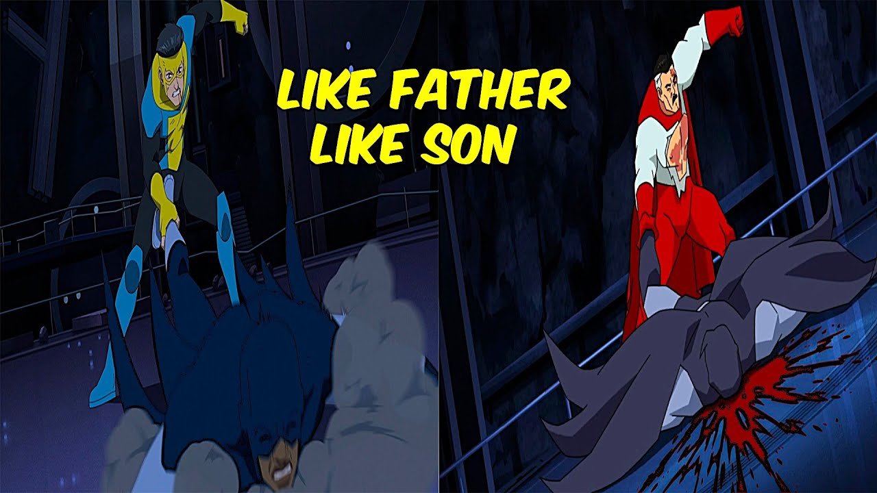 Like Father, Like Son - Omni-Man vs Invincible DarkWing Ground Slam ...