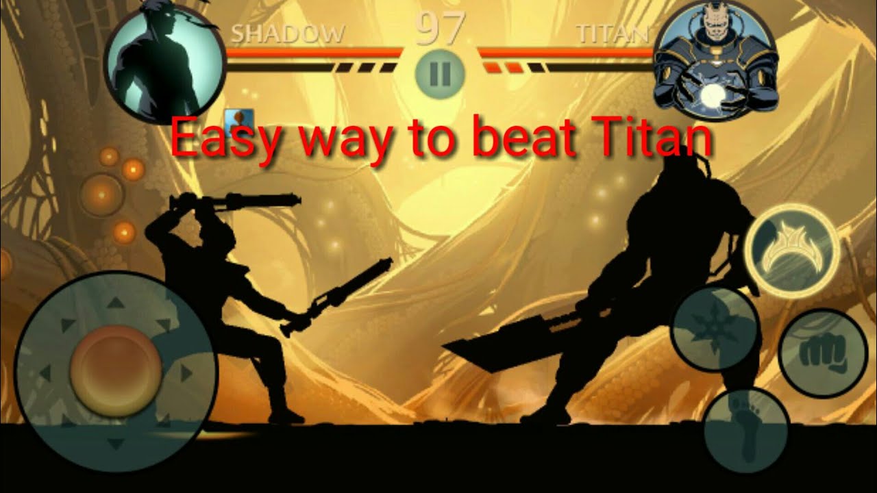 Easy way to beat Titan in shadow fight 2 special edition - YouTube