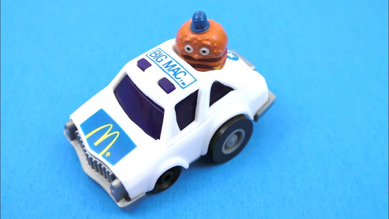 Big Mac Squad Car Mcdonalds Fast Macs Toy #1 Complete Set Of 4 Happy ...