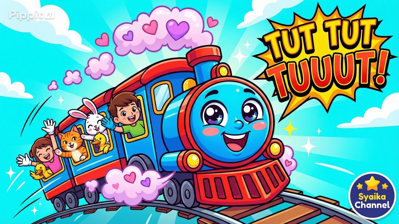 NAIK KERETA API TUT TUT TUT🚂🚂🚂⭐LAGU ANAK TERPOPULER - YouTube