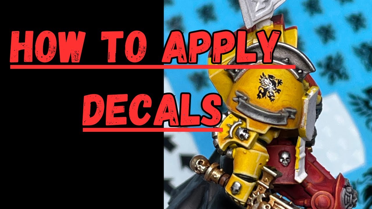 How to Apply Decals | Warhammer - YouTube