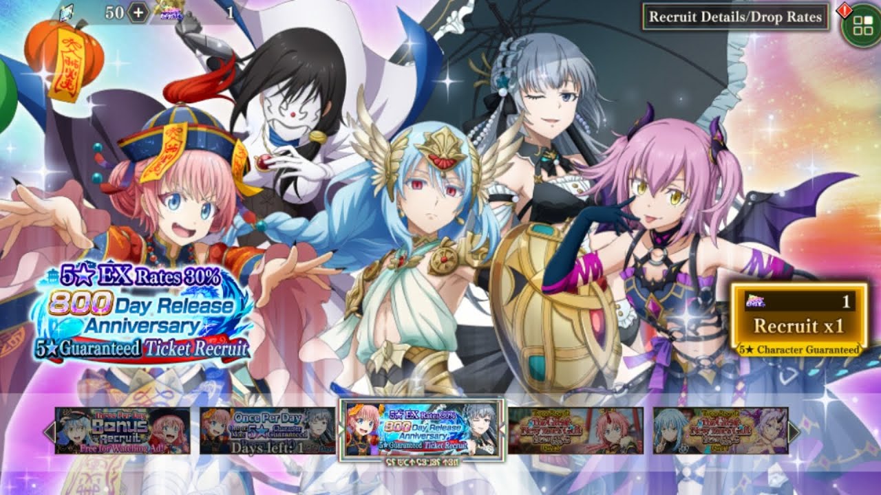 That Time i got Reincarnated as a Slime ISEKAI Memories 5* Guaranteed Ticket Recruit - YouTube