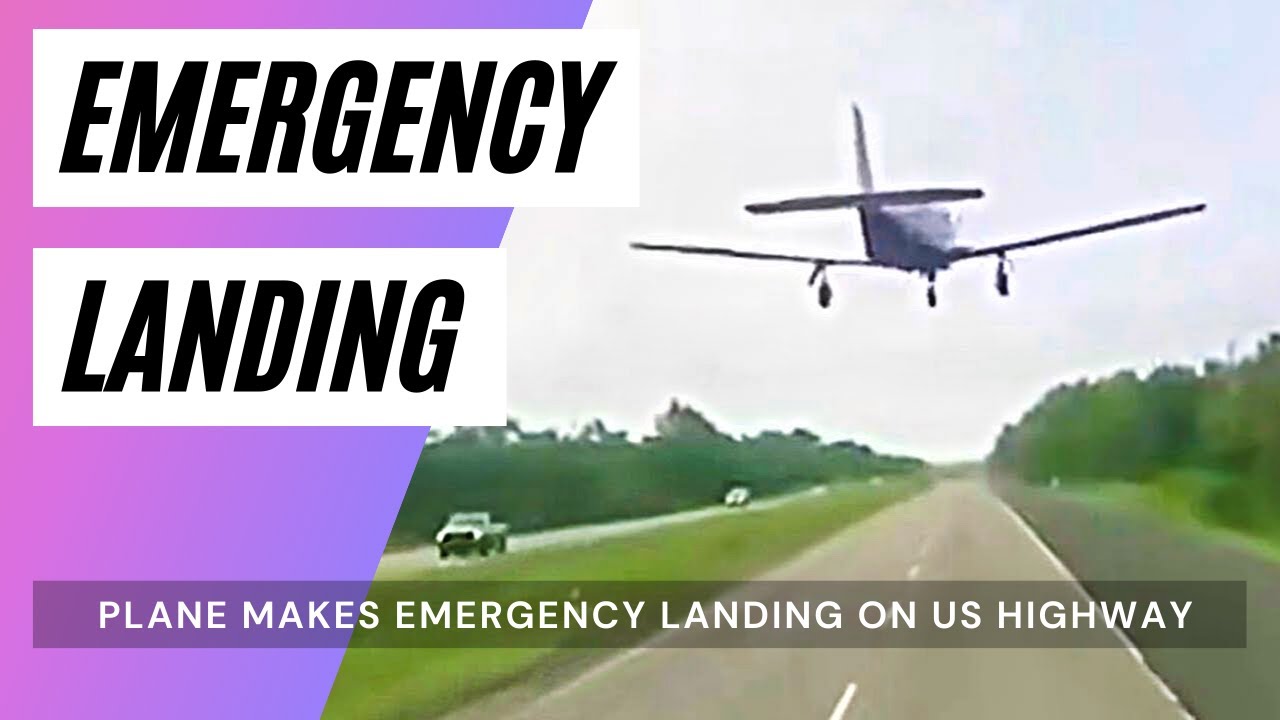 Plane Makes Emergency Landing On Highway | Emergency Landing On Highway ...