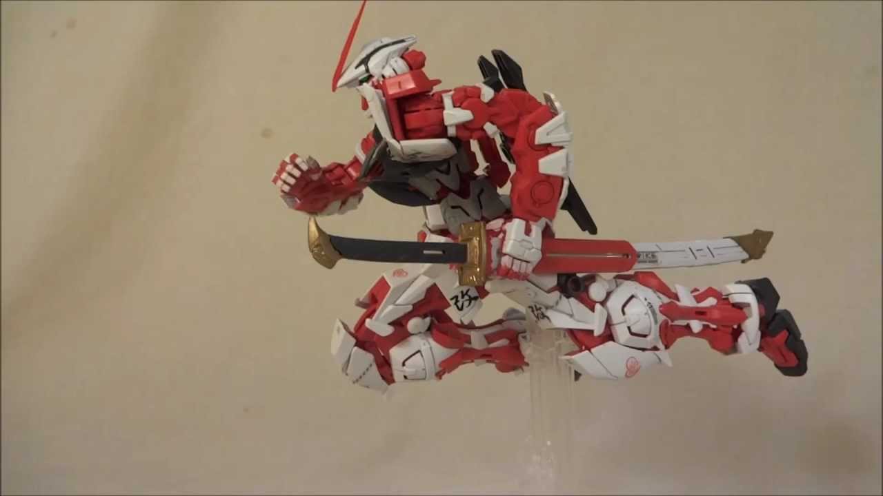 MG Gundam Astray Red Frame Review Part 2(Weapon, Articulation, Posing ...
