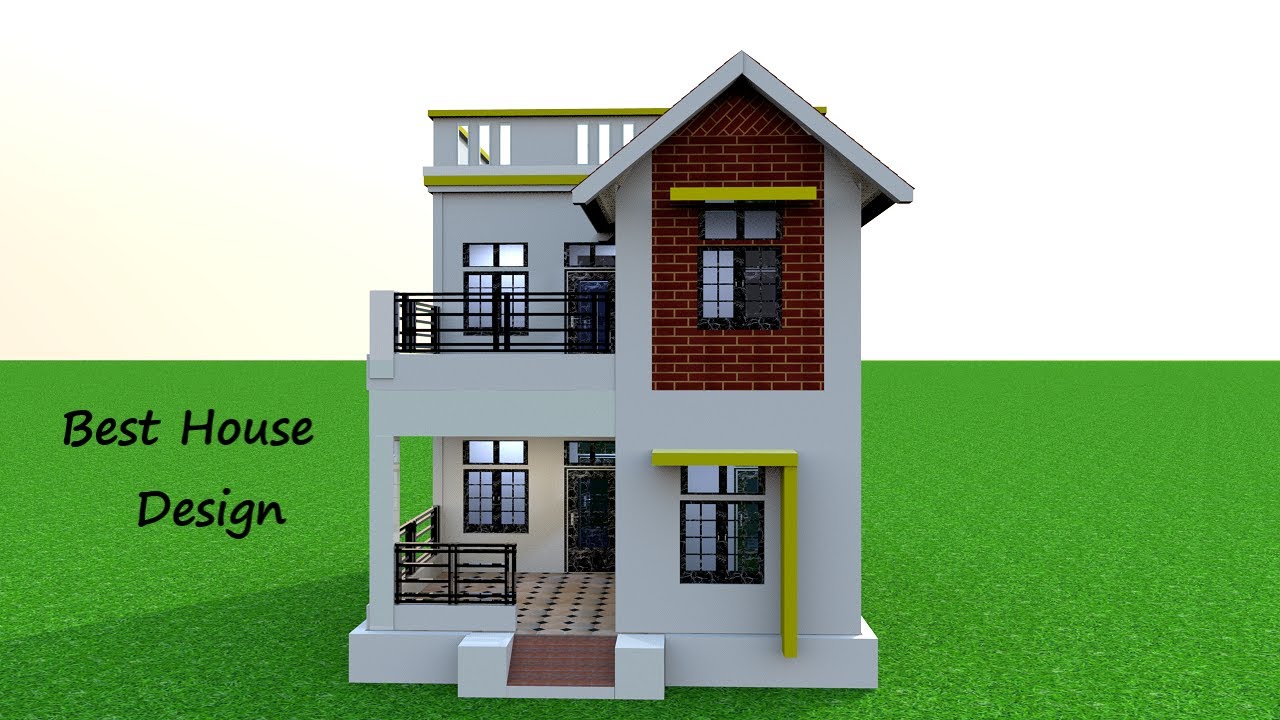 7x10 (meters) Small House Design with 2 Bedroom , 70 meter square Home ...