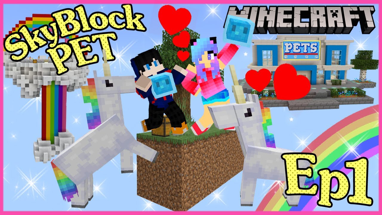 Minecraft ตอนที่ 1 เอาชีวิตรอดจับสัตว์เลี้ยงบนเกาะลอยฟ้า minecraft ...