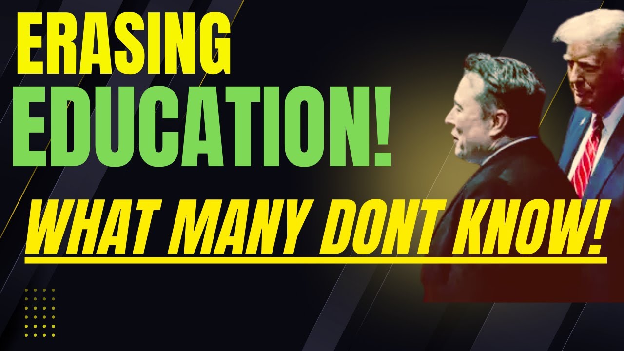 TRUMP ERASING EDUCATION THEY ARE NOT TELLING YOU THIS - YouTube