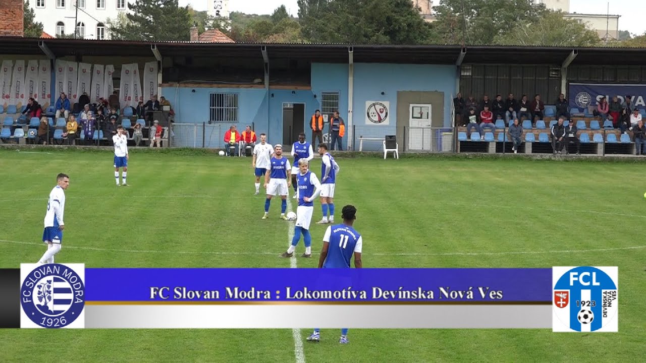 FC Slovan Modra : Lokomotíva Devínska Nová Ves 2 : 2 Zostrih toho ...