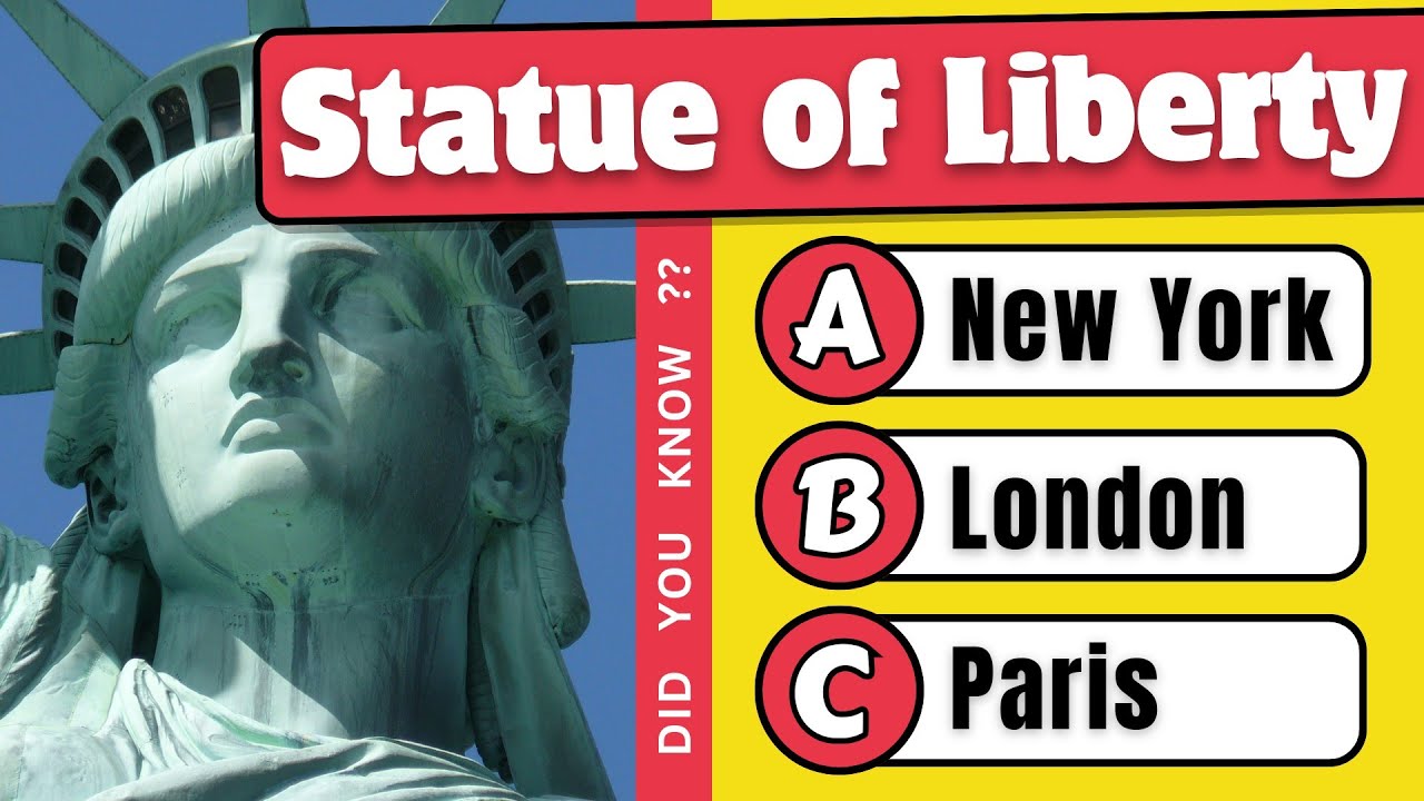 Statue of Liberty located? | 25 General Knowledge Quiz | Episode #5 ...