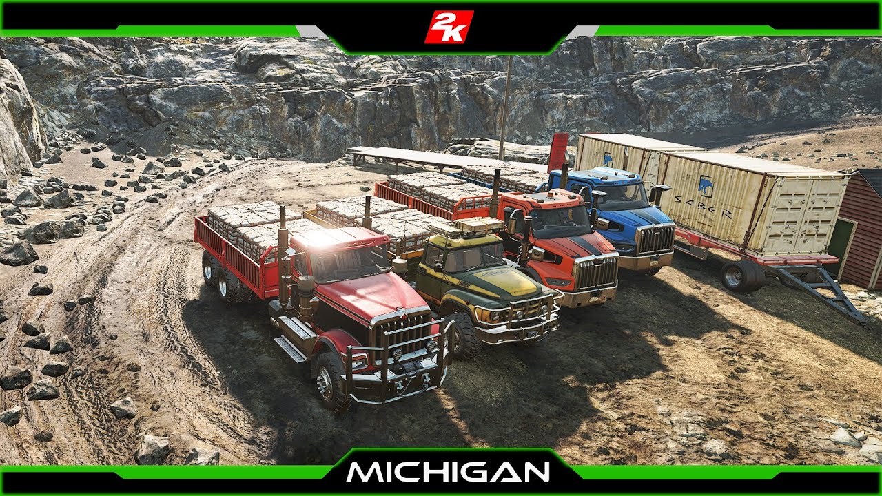 Snow Runner 🚍🚛🚜 (Michigan) #20 - Du Ciment Pour La Région- 🚚🚘 (En 2k ...