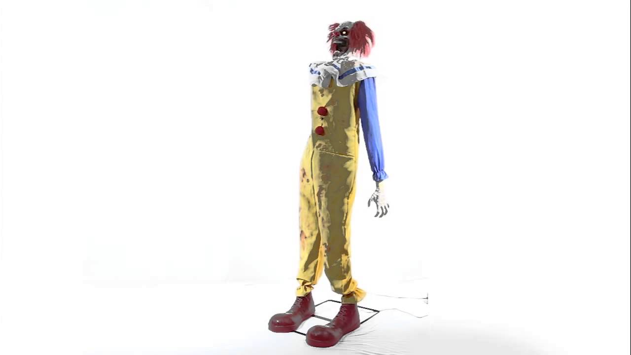 Twitching Clown Animated Halloween Prop - Spirit Halloween - YouTube