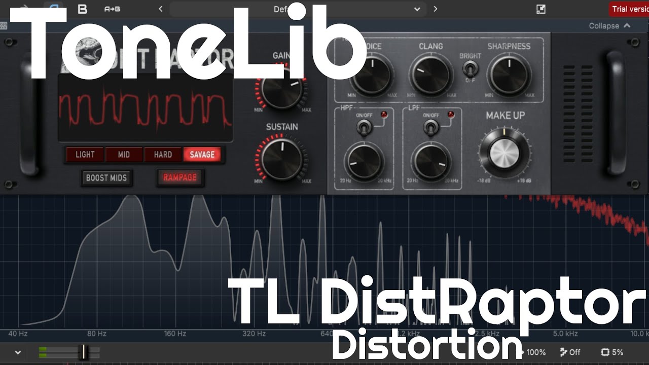 TL DistRaptor Distortion by ToneLib (No Talking) - YouTube