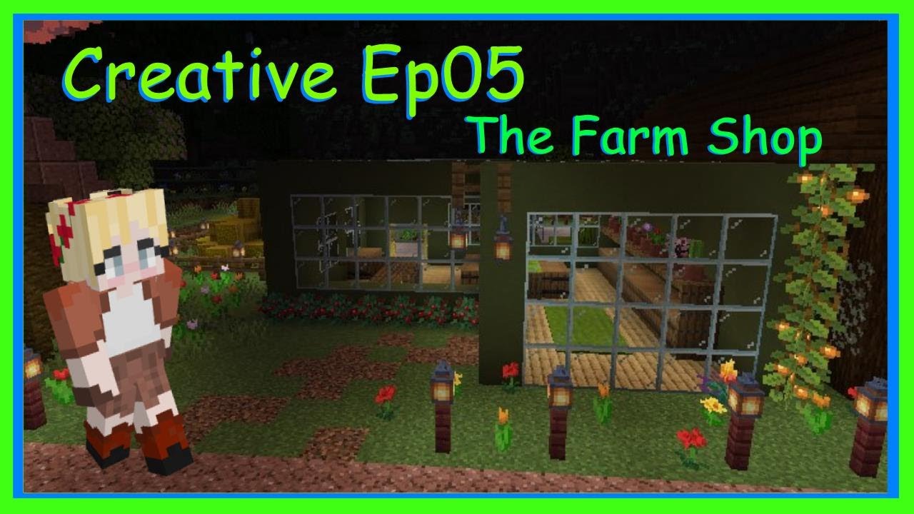 Ghost finally builds a Minecraft Farm Shop - YouTube
