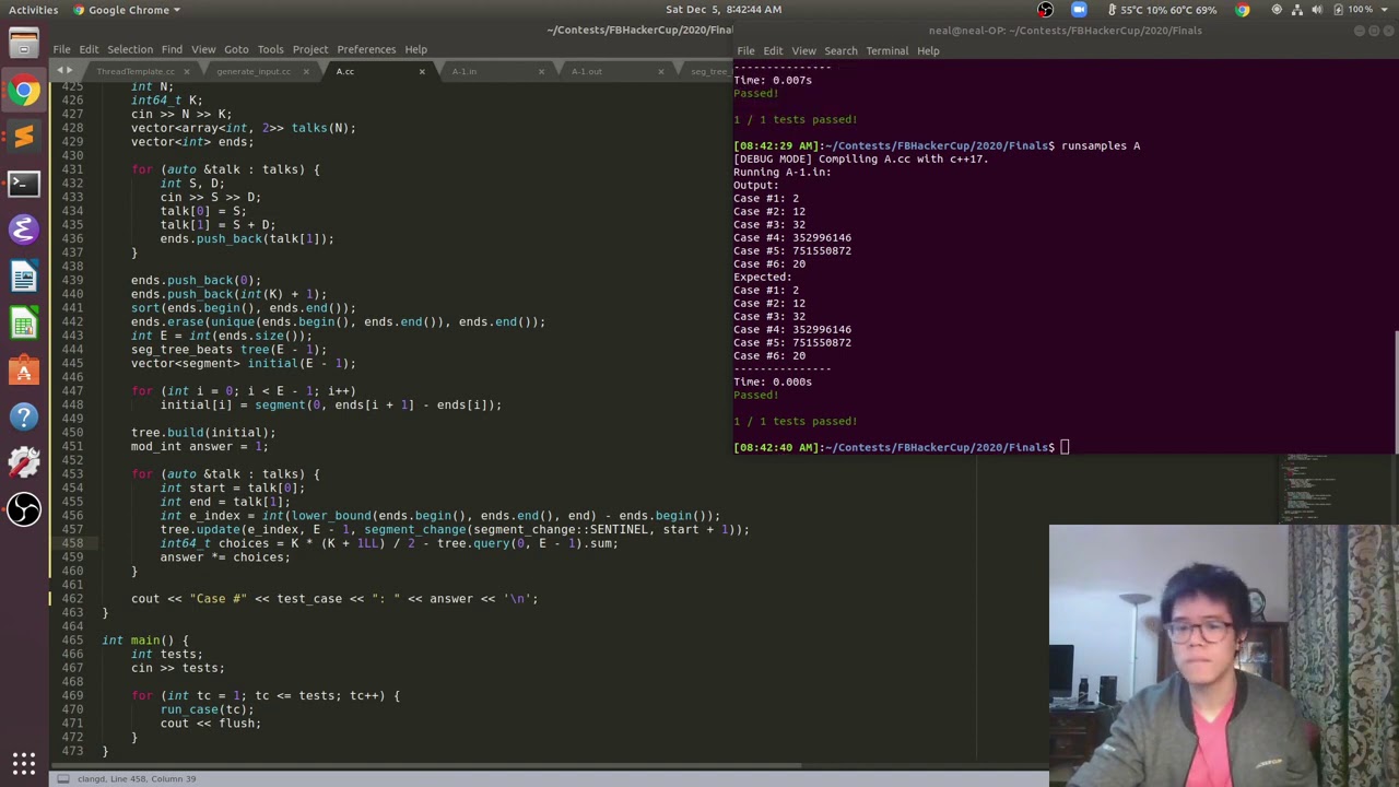 11th place at Facebook Hacker Cup Finals 2020! - YouTube