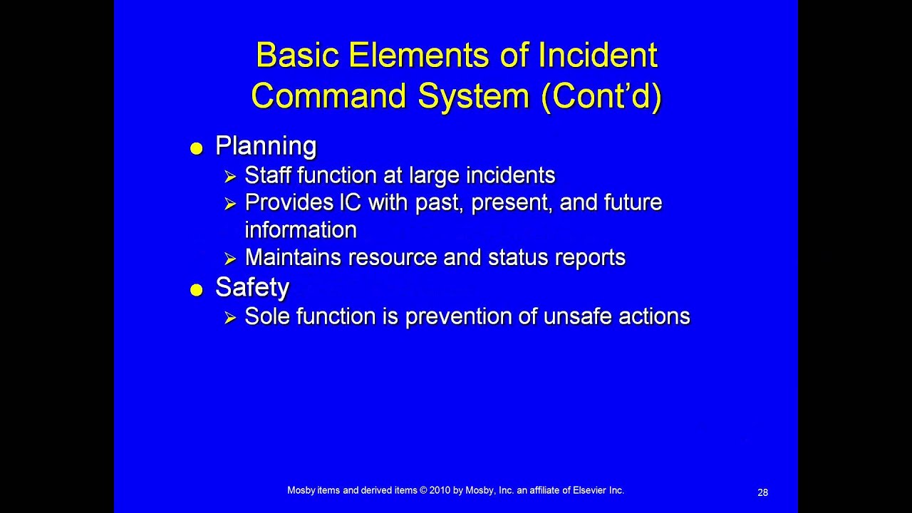 Incident Command (NIMS) for the EMS provider - YouTube