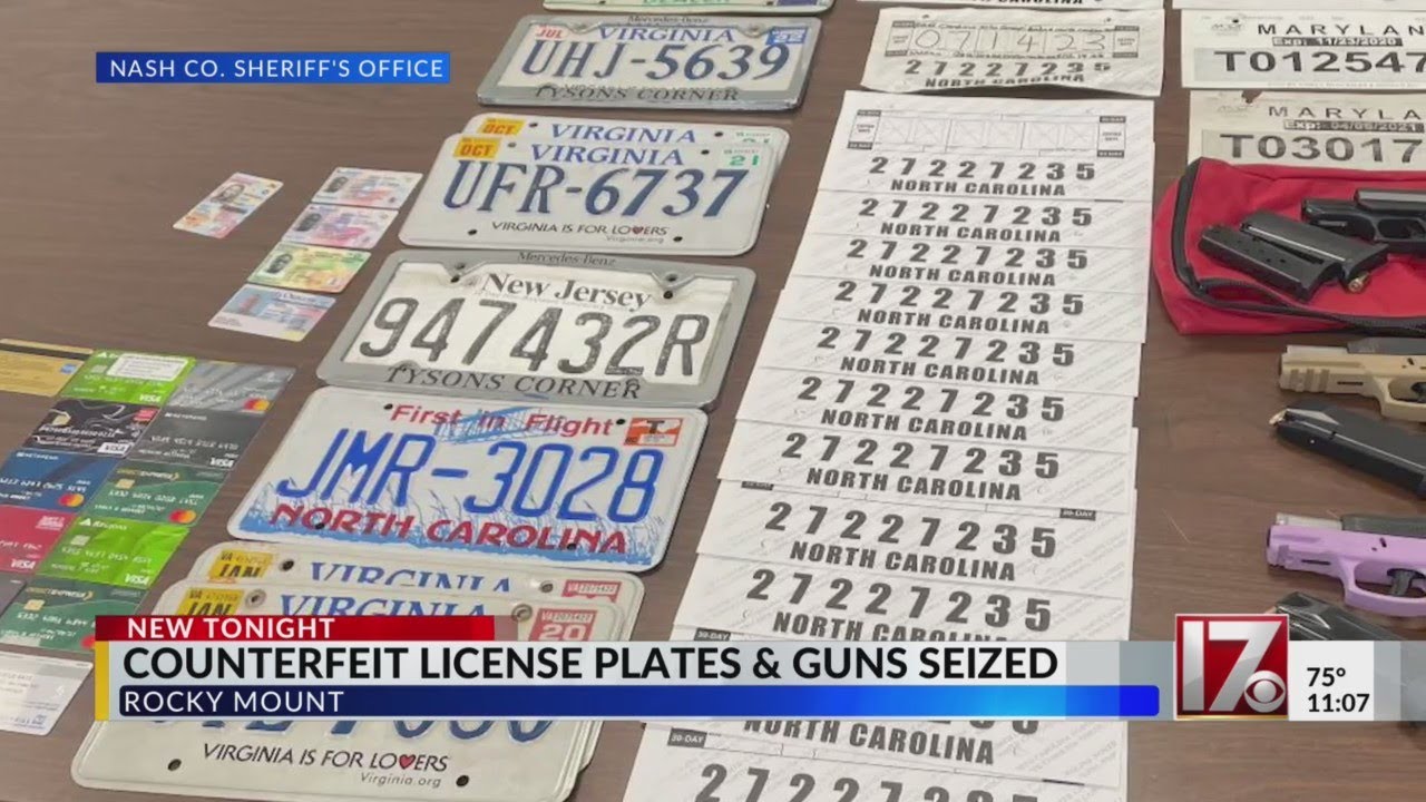 Guns, fake IDs, license plates seized from Rocky Mount home; 2 arrested ...