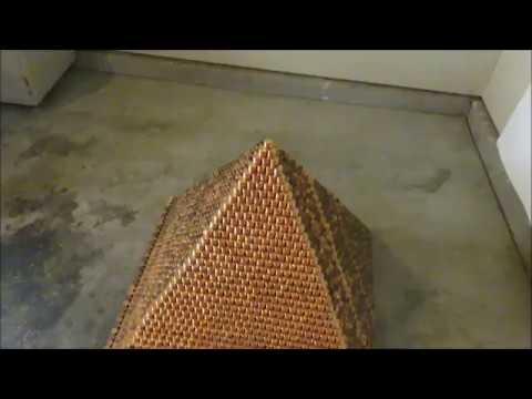 World Record Penny Pyramid Build Level 40 - YouTube