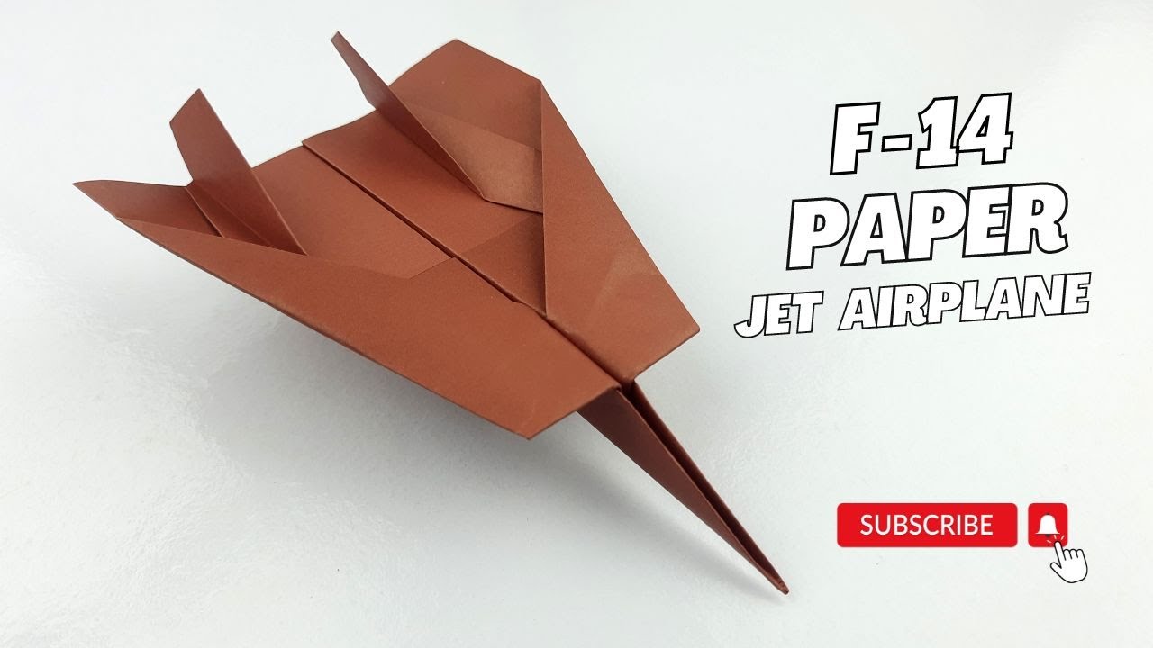 Origami Paper Jet Airplane || How To Make a F-14 Paper Jet Airplane ...