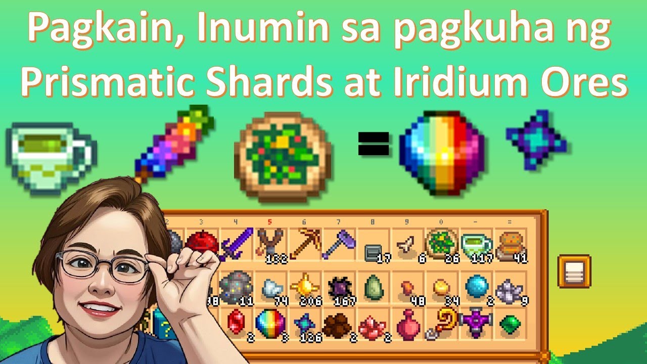 Pagkain at inumin sa pagkuha ng PRISMATIC SHARD at IRIDIUM ORES sa ...