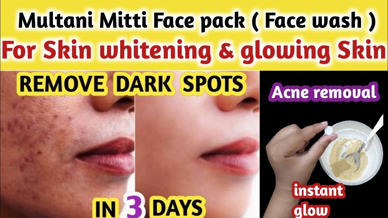 Multani Mitti Face Pack | Skin Whitening Remedy | Besan Face wash For ...