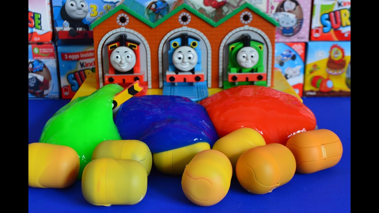 Kinder Surprise Slime Thomas And Friends Surprise Eggs James Thomas no1 ...