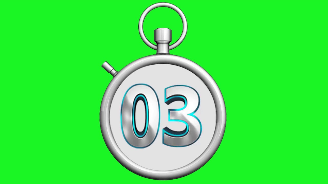 Green screen timer video for education - YouTube