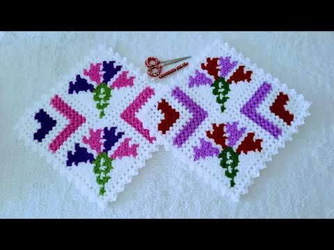 🌷 Muhteşem Karanfil Lif Modeli Adım Adım Örgü Anlatımı🪻 Carnation Washcloth Crochet Pattern 🌸#diy 