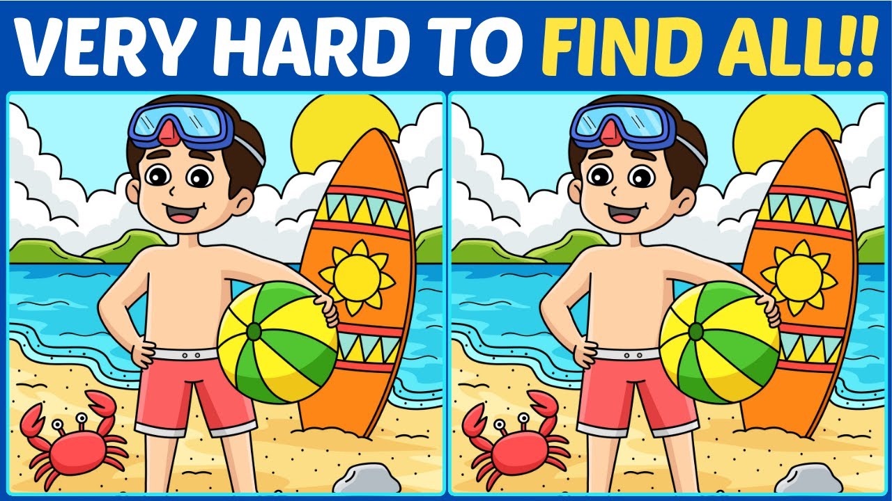 【Spot the difference】🌈 Fun and Fast 10minutes Brain Workout!!【Find the ...