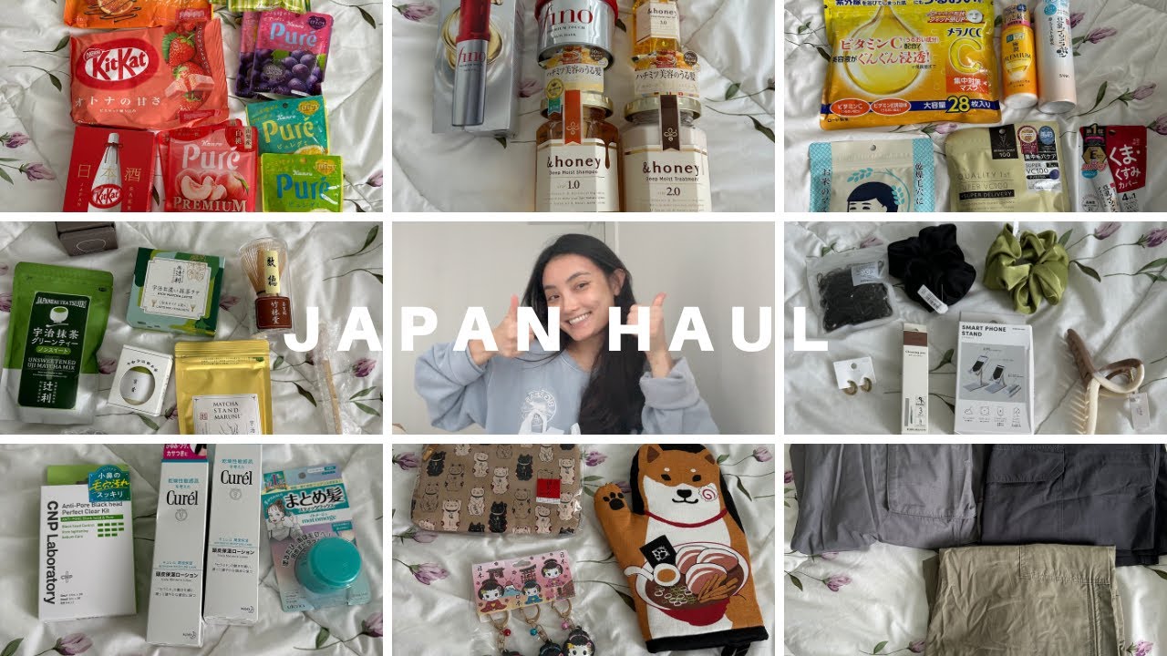 Japan Haul 🇯🇵 | matcha, skincare, clothing, snacks & souvenirs - YouTube
