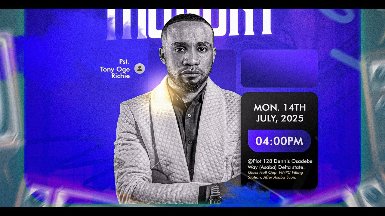 MONDAY LIVE SERVICE || PST TONY RICHIE || SOAR CITY INTL - YouTube