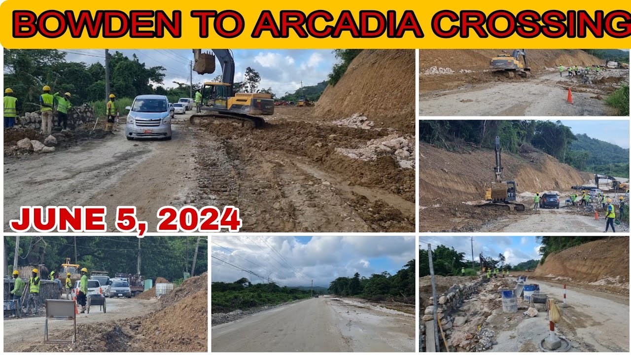 CHEC LATEST PROGRESS WITH THE DRAINS/ROAD AND BENCHING BETWEEN BOWDEN ...